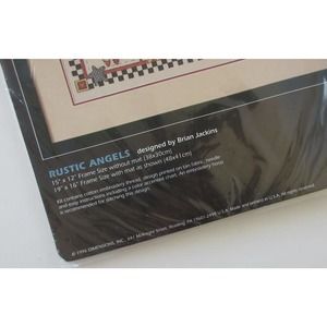 Dimensions | Office | New Dimensions 356 Rustic Angels Stamped Cross ...